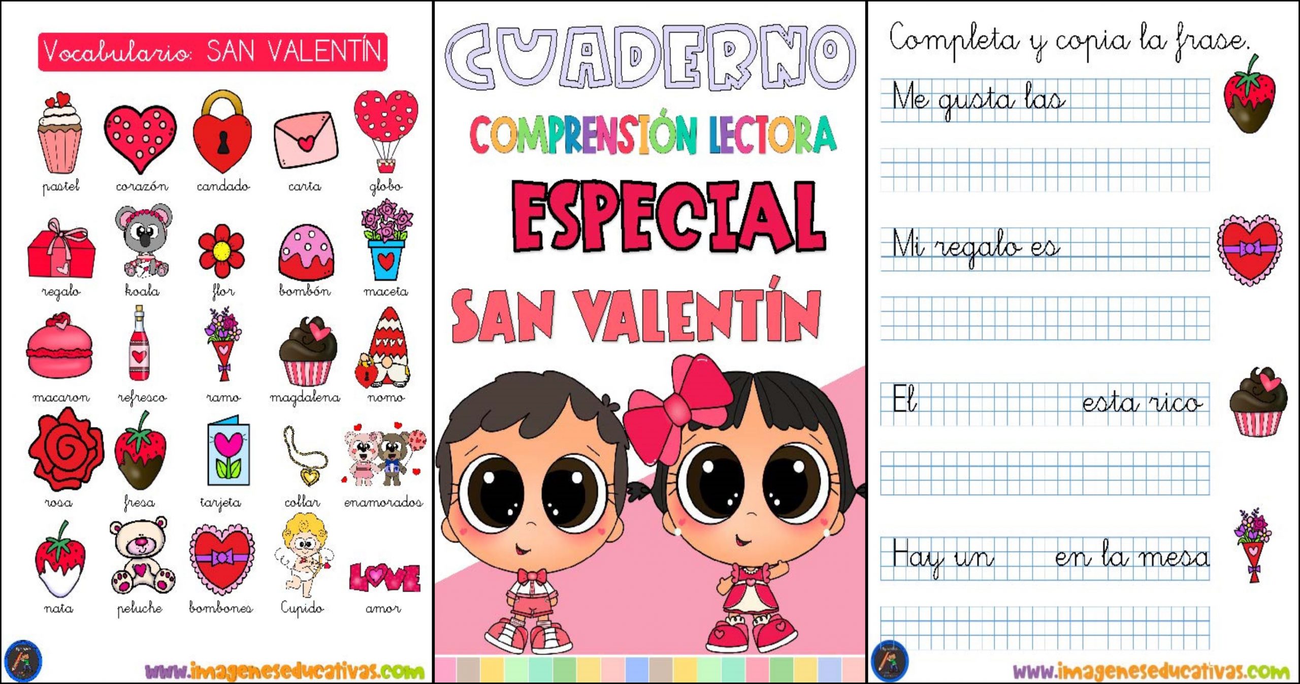 COMPRENSIÓN LECTORA ESPECIAL SAN VALENTÍN - Imagenes Educativas