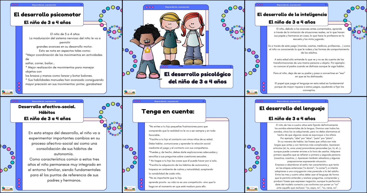 DESARROLLO DEL NIÑO DE 3 A 4 AÑOS - Imagenes Educativas