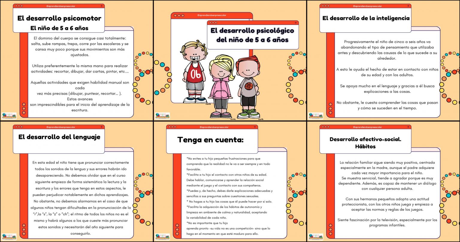 DESARROLLO DEL NIÑO DE 5 A 6 AÑOS - Imagenes Educativas