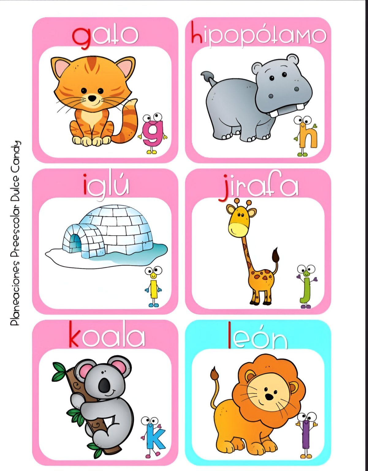 LOTERÍA DEL ALFABETO - Imagenes Educativas