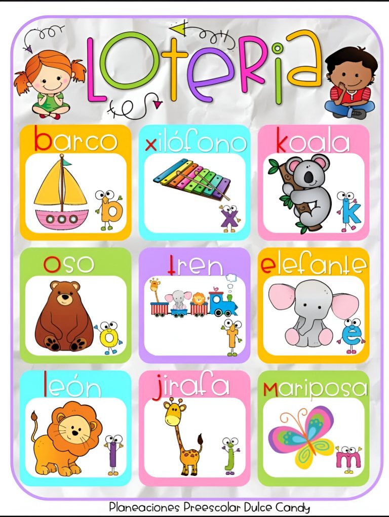 LOTERÍA DEL ALFABETO - Imagenes Educativas
