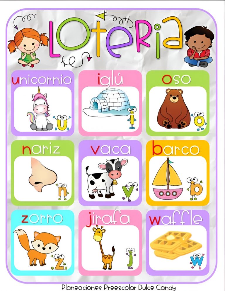 LOTERÍA DEL ALFABETO - Imagenes Educativas