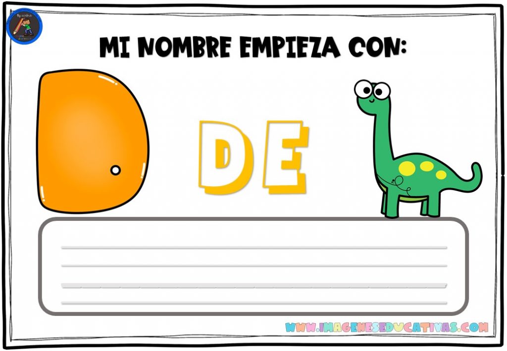 FICHAS PARA PRACTICAR MI NOMBRE EMPIEZA CON... - Imagenes Educativas