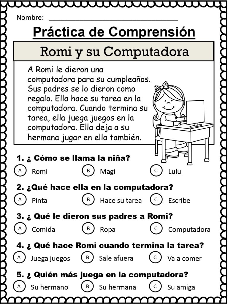 MINI LECTURITAS DE COMPRENSIÓN PARA INFANTIL Y PRIMARIA - Imagenes ...