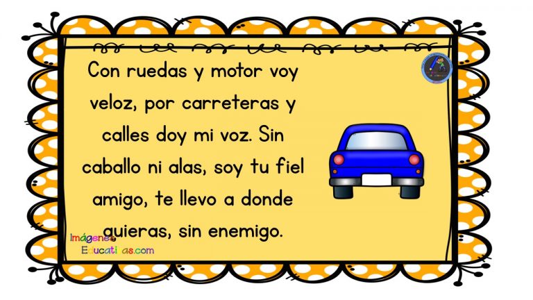 ADIVINANZAS DE LOS MEDIOS DE TRANSPORTE - Imagenes Educativas