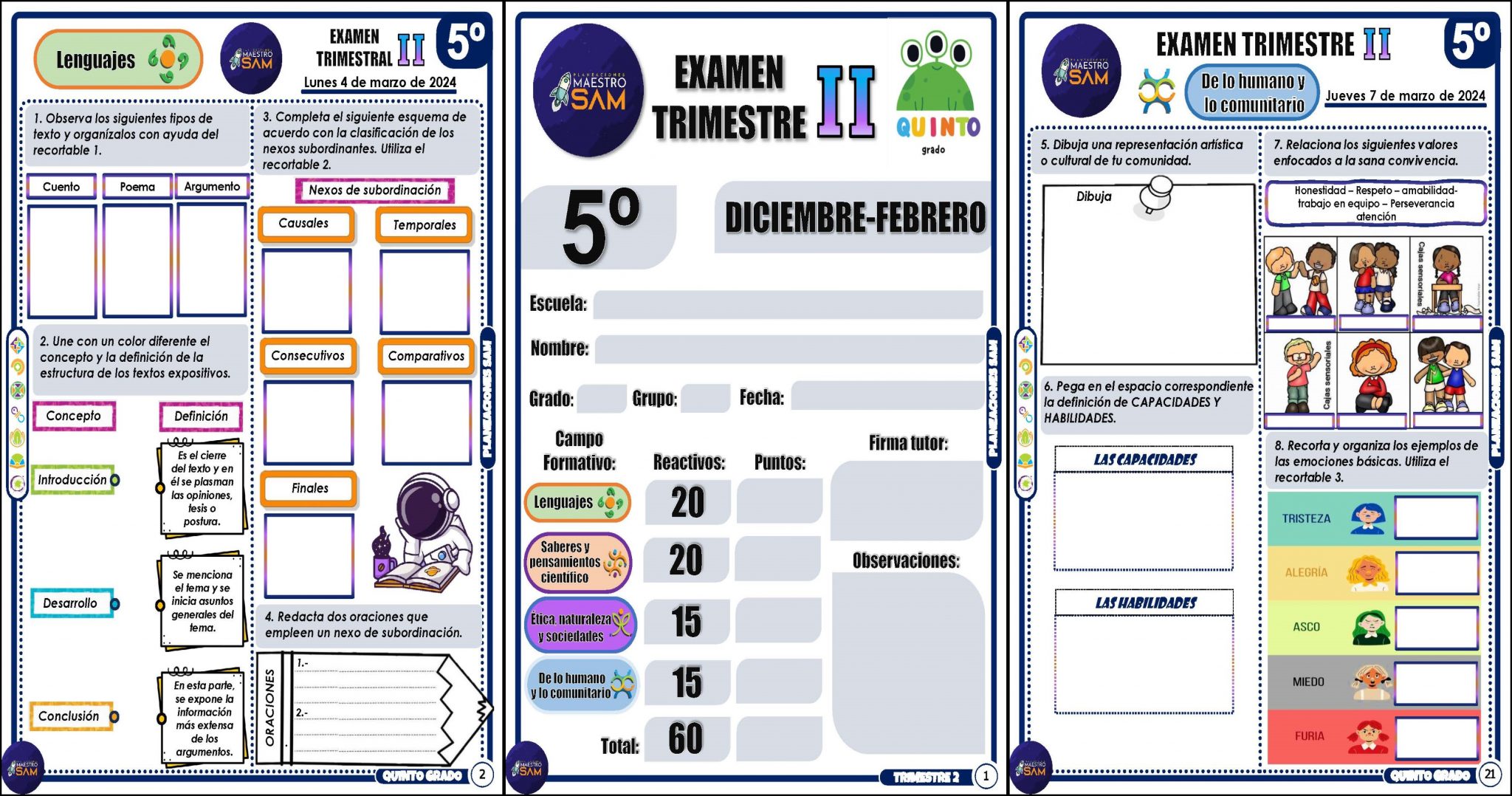 5o-GRADO-EXAMEN-5o-TRIMESTRE-2024 - Imagenes Educativas