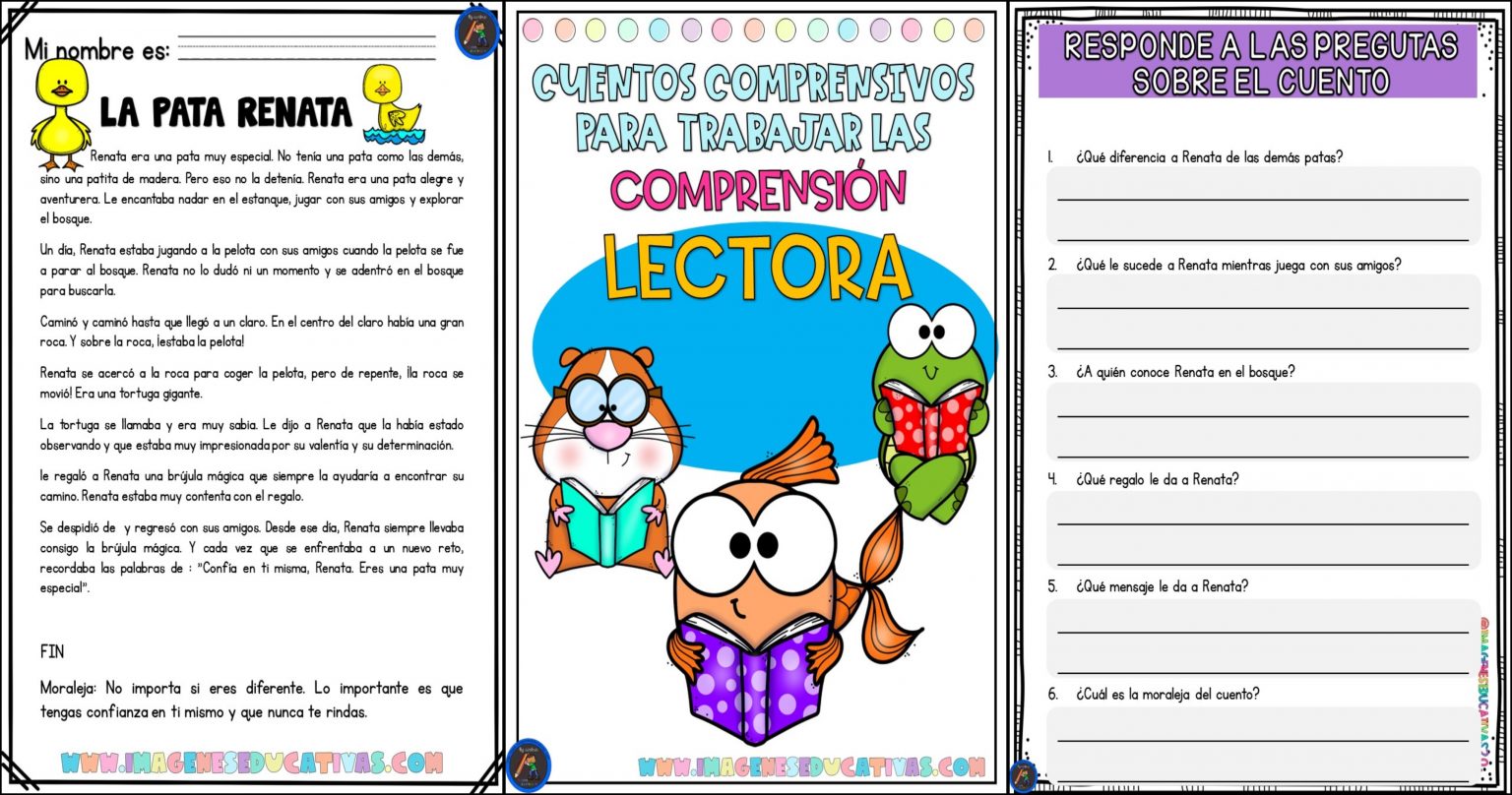 CUENTOS PARA TRABAJAR LA COMPRENSIÓN LECTORA - Imagenes Educativas