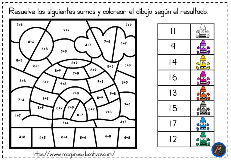 DIBUJOS DE PRIMAVERA SUMA Y COLOREA SEGÚN EL RESULTADO (6) - Imagenes ...