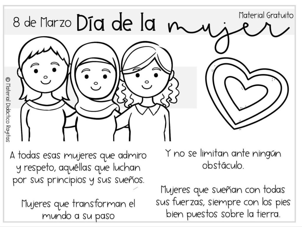 101 FICHAS DE INFANTIL Y PRIMARIA PARA TRABAJAR EL 8 DE MARZO DÍA DE LA ...