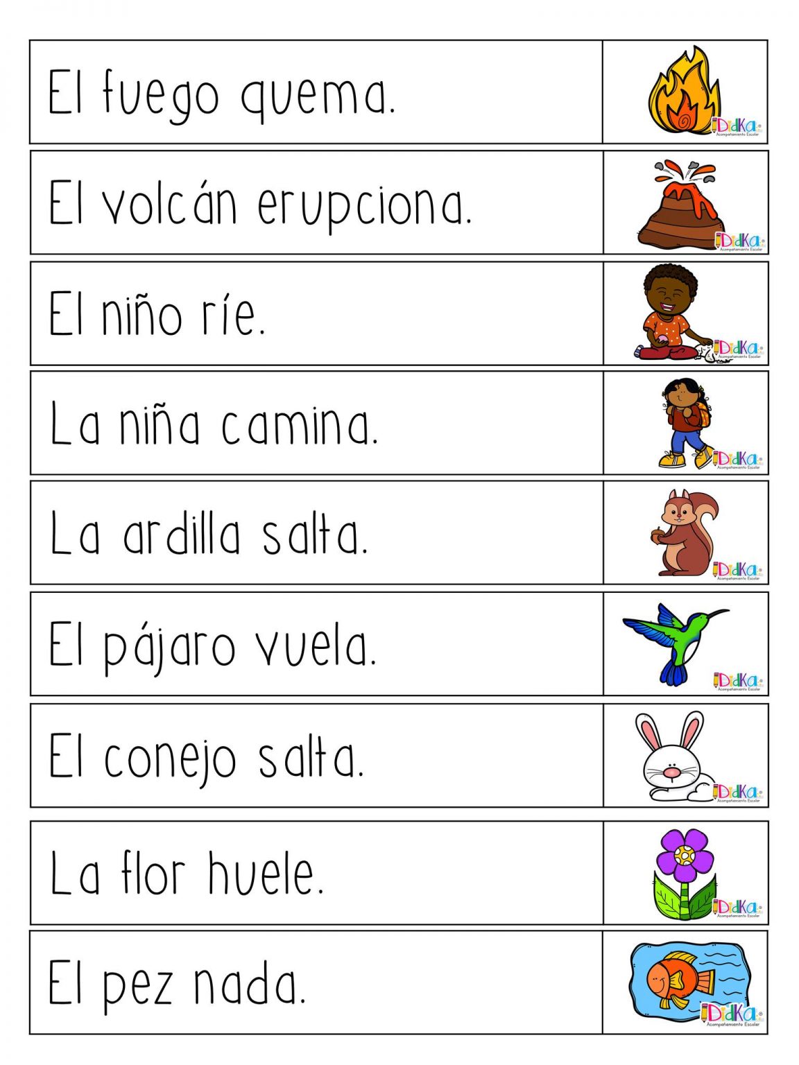FRASES CON PICTOGRAMAS PARA NIÑOS - Imagenes Educativas