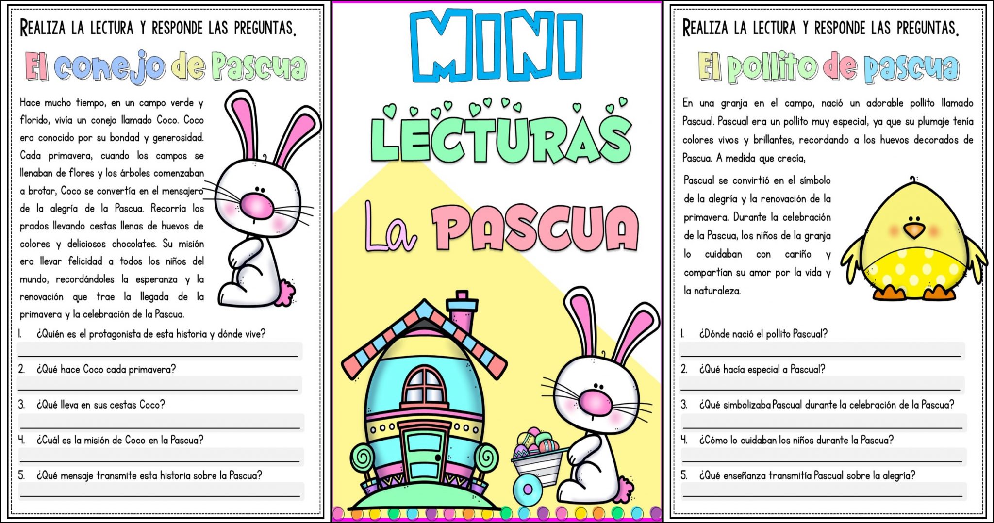 MINI LECTURAS DE PASCUA - Imagenes Educativas