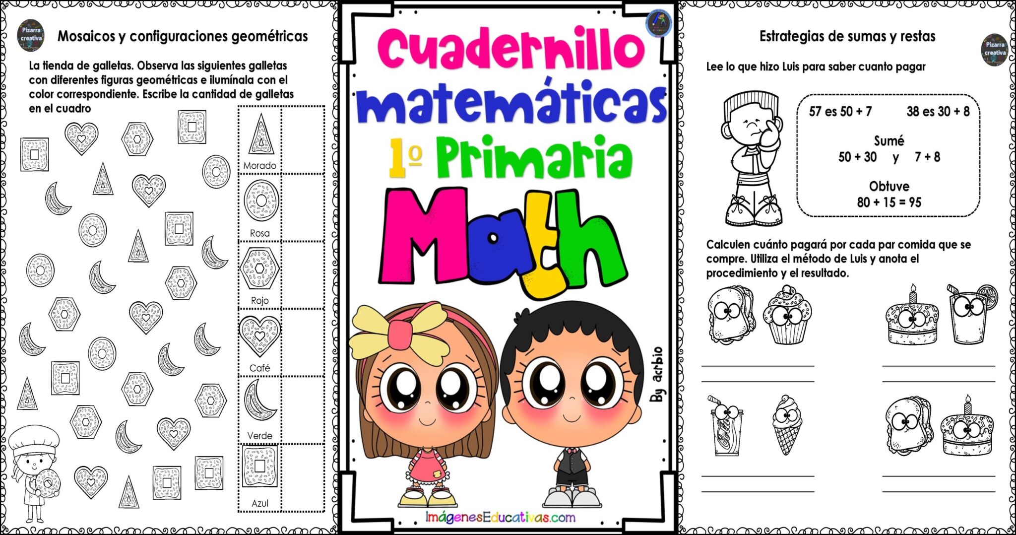 1° CUADERNILLO MATEMATICO TERCER TRIMESTRE portada - Imagenes Educativas