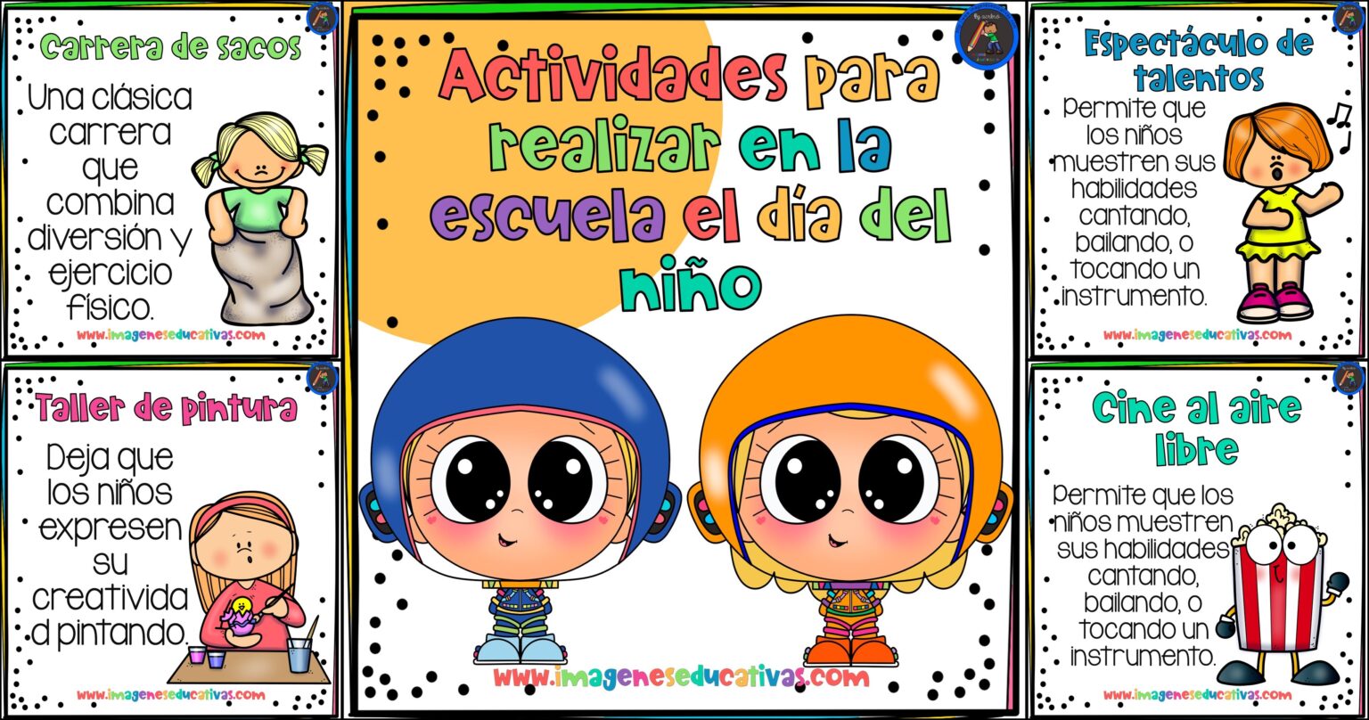 Actividades para realizar en la escuela el día del niño portada (4 ...