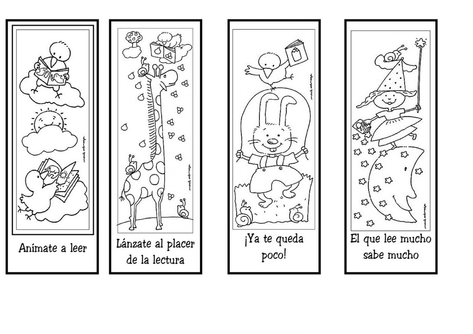 COLECCIÓN DE MARCAPÁGINAS DÍA DEL LIBRO - Imagenes Educativas