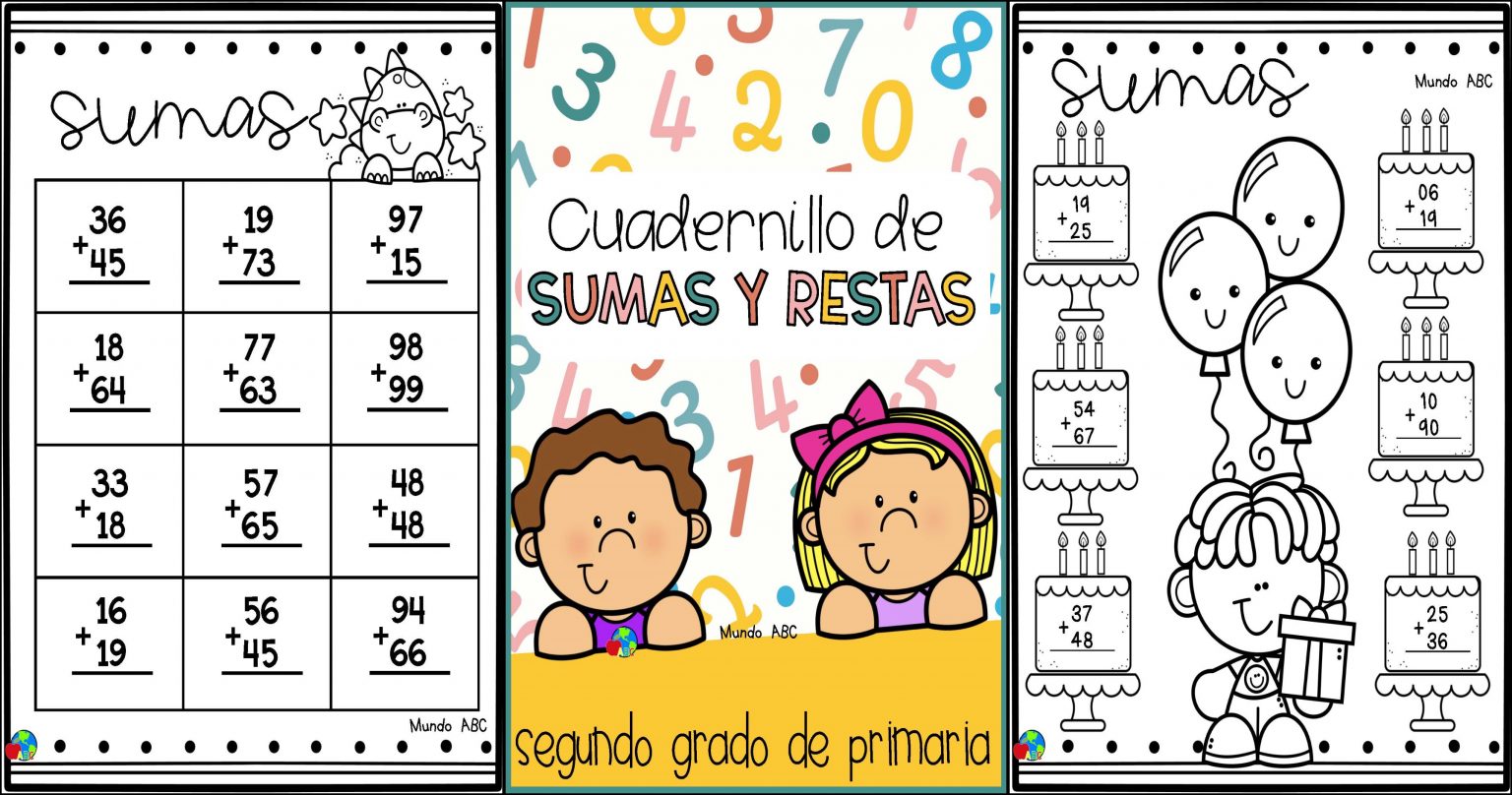 CUADERNILLO SUMAS Y RESTAS 2º GRADO - Imagenes Educativas
