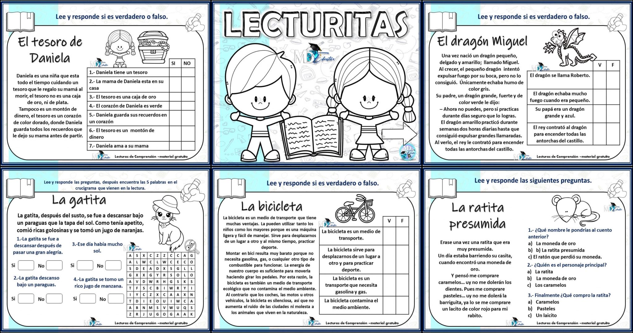 Cuaderno de lecturitas para primaria - Imagenes Educativas