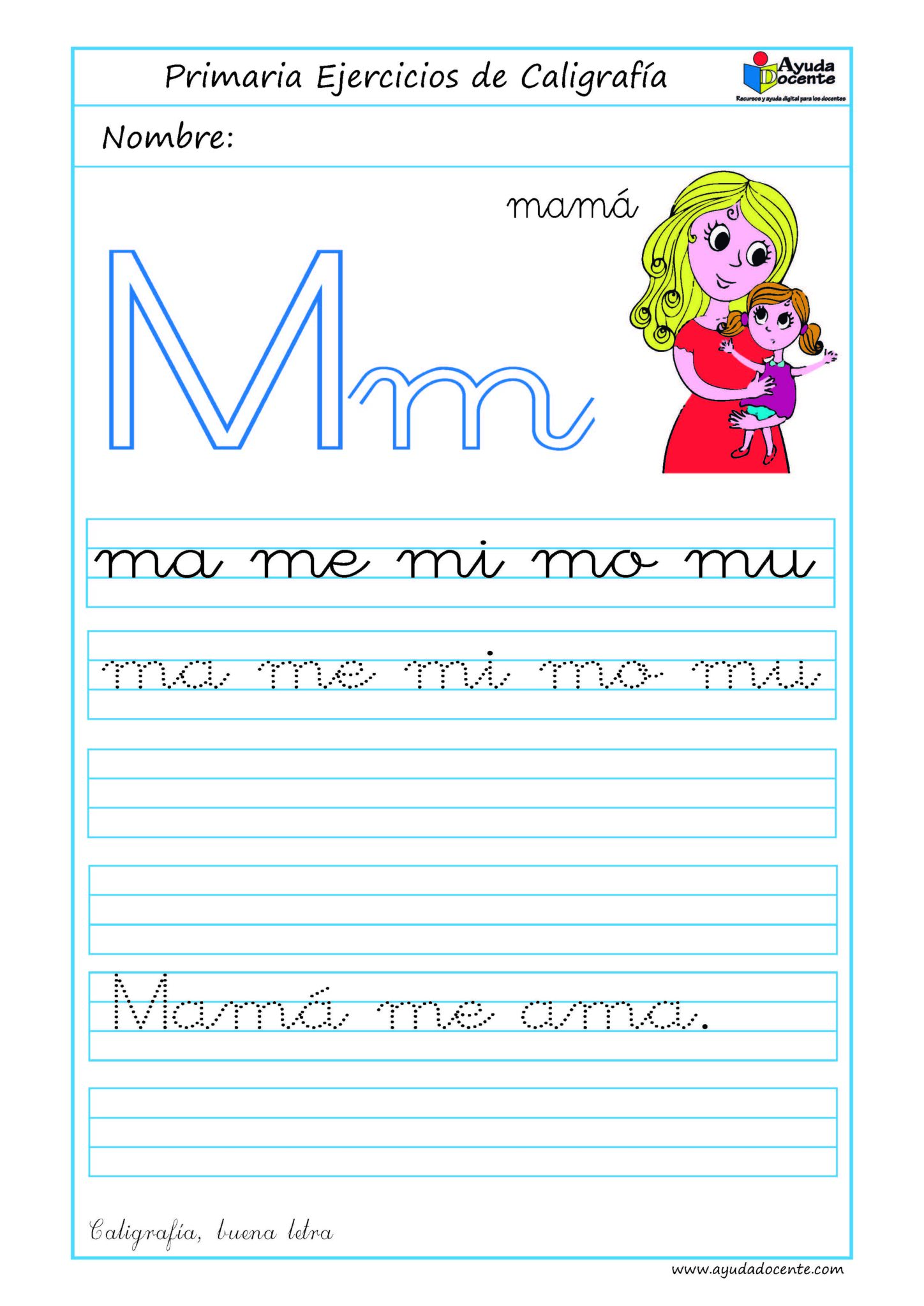 Cuaderno de caligrafía para los mas peques de infantil 50 pag ...