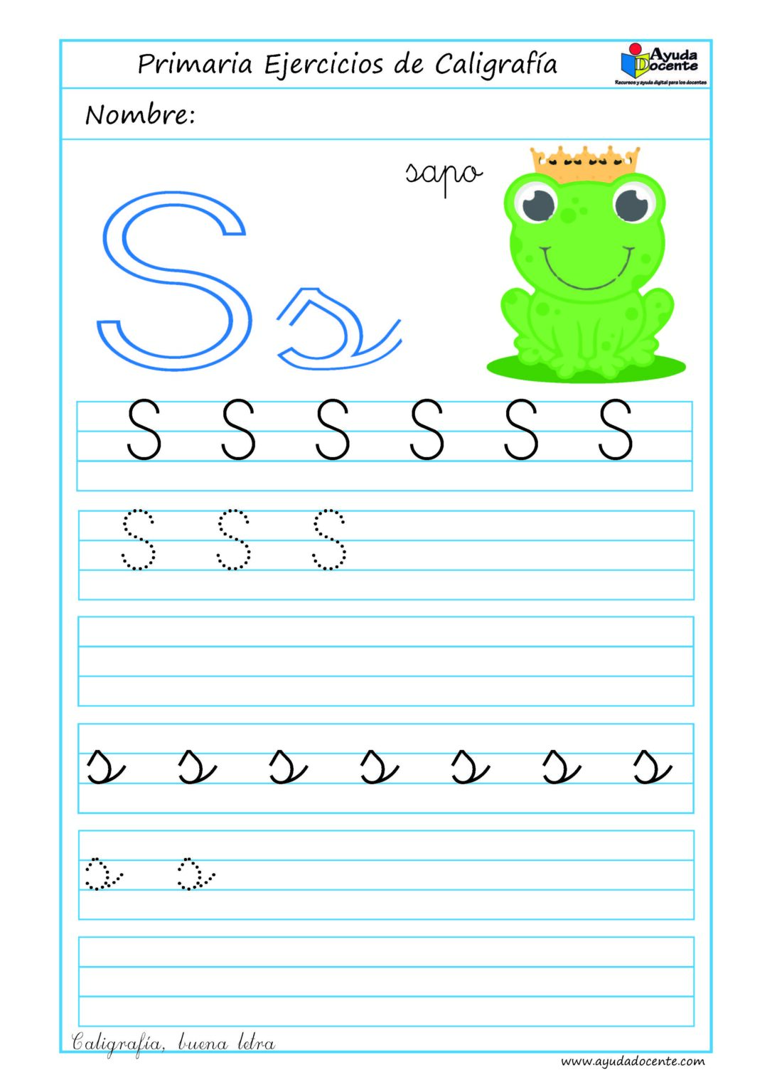 Cuaderno de caligrafía para los mas peques de infantil 50 pag ...