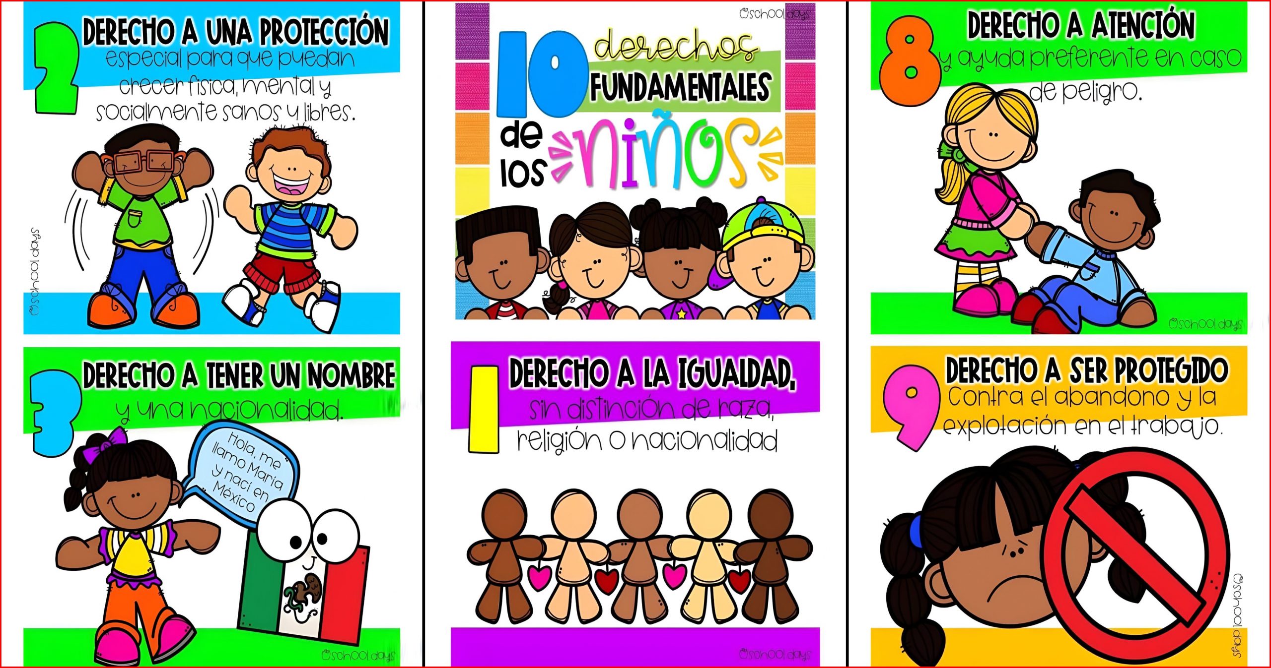 Derechos Fundamentales De Niños Y Niñas Imagenes Educativas