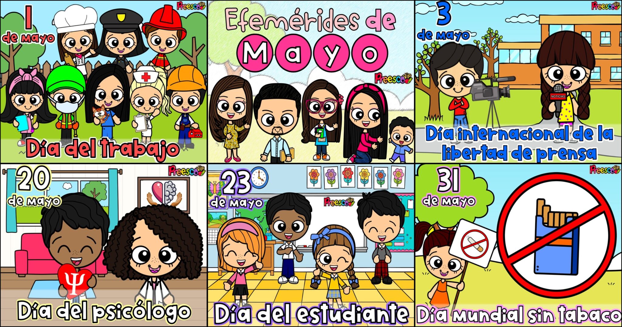 Efemérides mes de mayo 2024 super bonitos - Imagenes Educativas