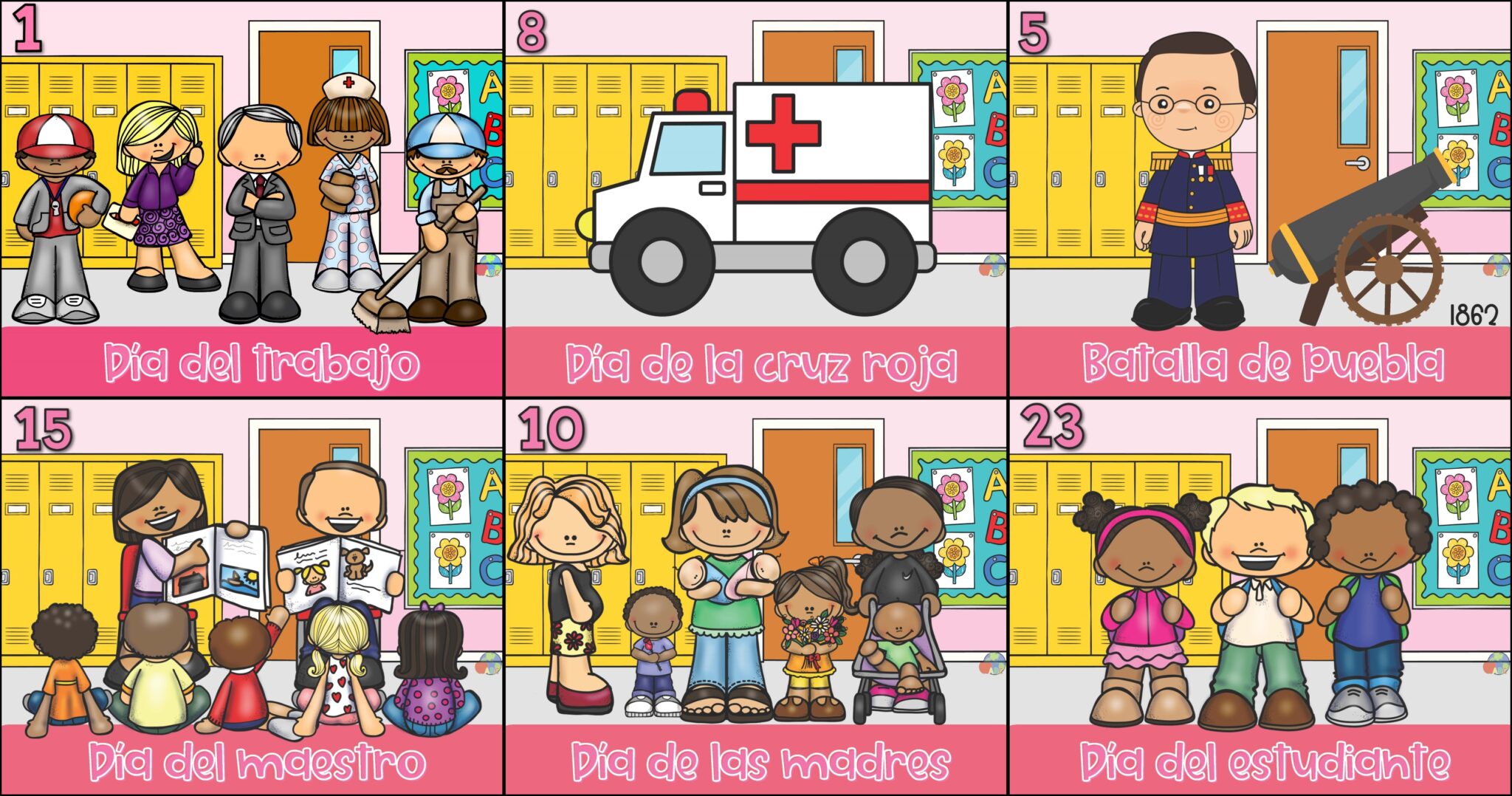 Efemérides mes de mayo 2024 para decorar tu clase o salón - Imagenes Educativas