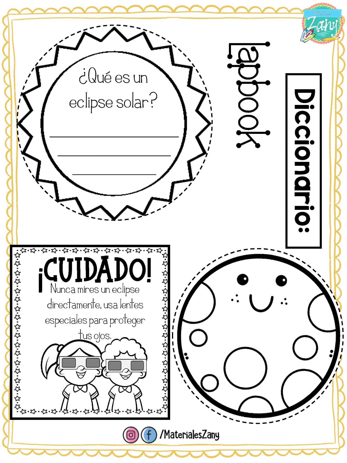 INTERACTIVO PARA TRABAJAR EL ECLIPSE SOLAR 2024 - Imagenes Educativas