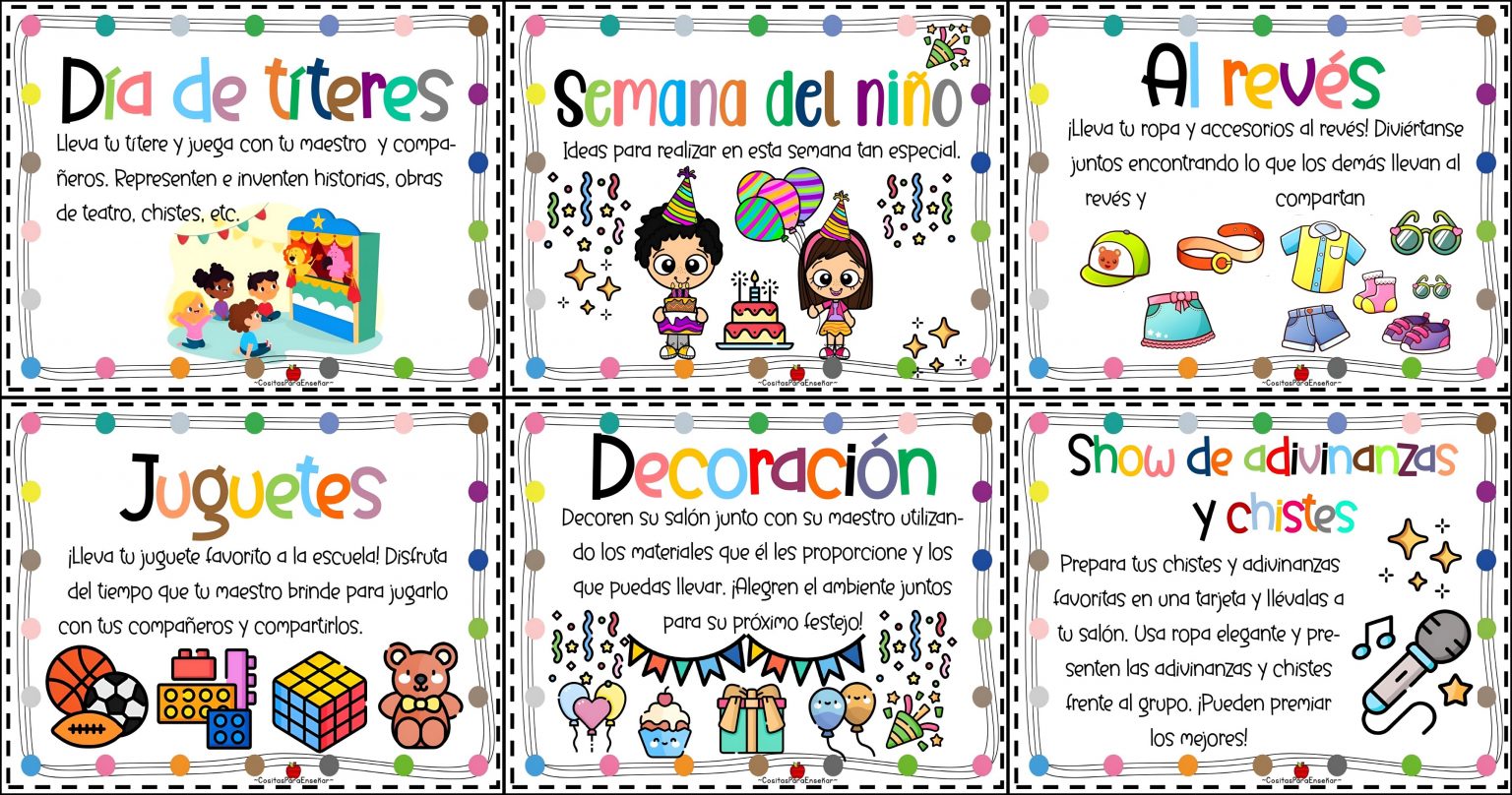 Juegos para festejar el Día del Niño y la Niña - Imagenes Educativas