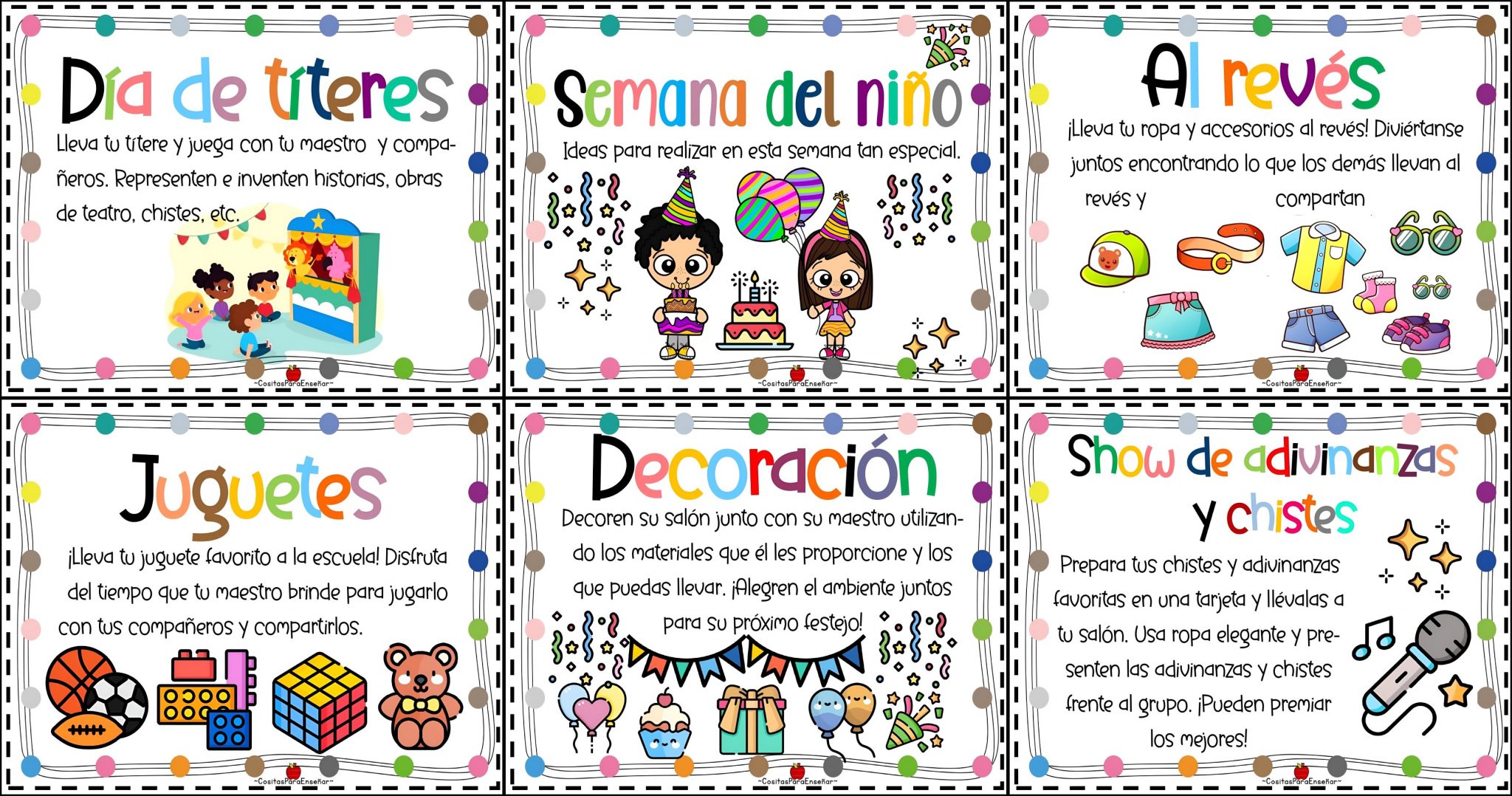 Ideas para festejar la Semana del Niño - Imagenes Educativas