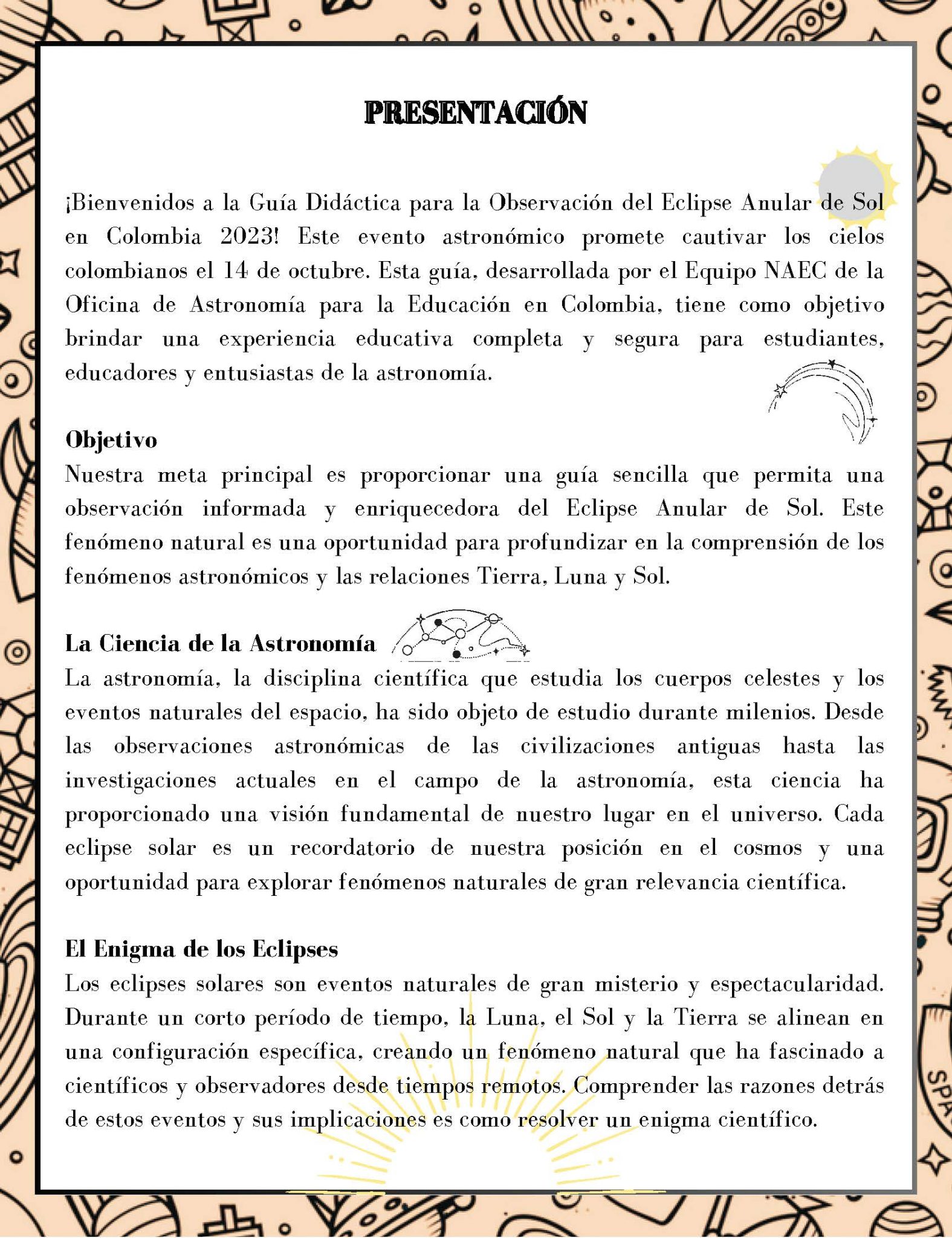 GUÍA DIDÁCTICA PARA TRABAJAR EL ECLIPSE SOLAR - Imagenes Educativas