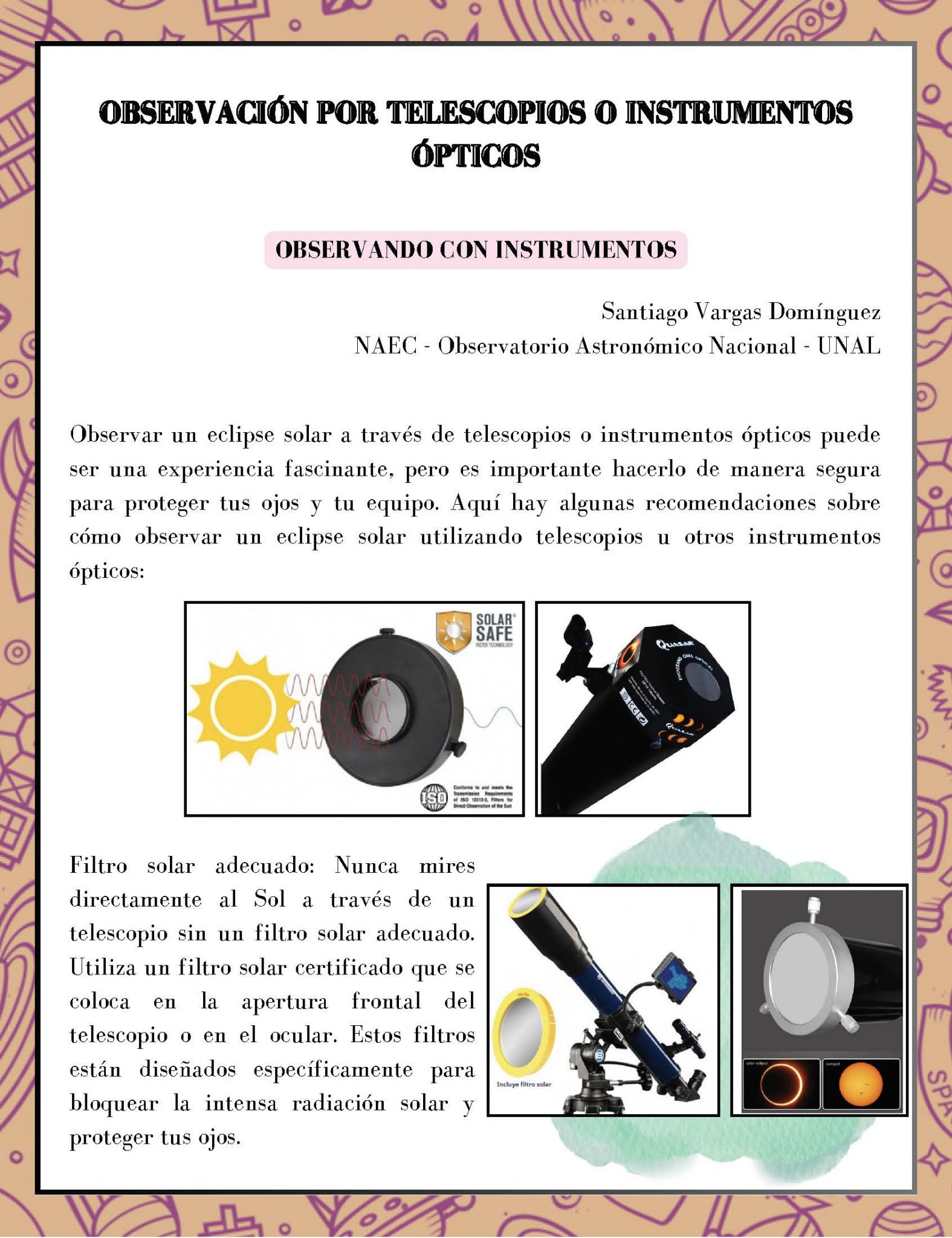 GUÍA DIDÁCTICA PARA TRABAJAR EL ECLIPSE SOLAR - Imagenes Educativas