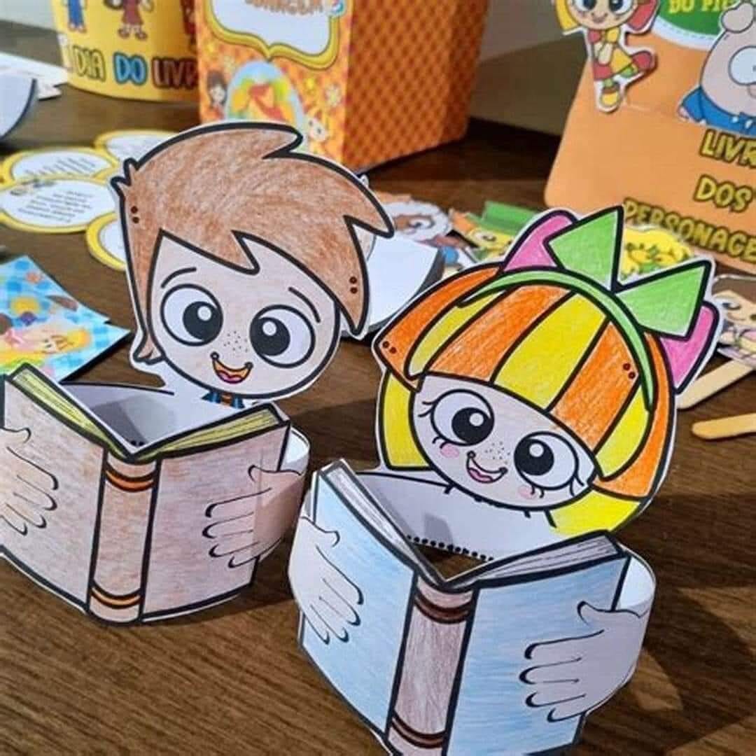 RECORTABLE VAMOS A LEER CELEBRAMOS EL DÍA DEL LIBRO - Imagenes Educativas