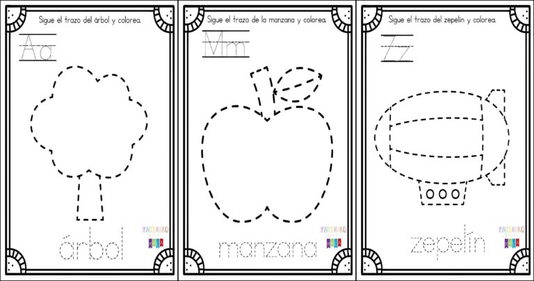 Grafomotricidad Trazos Abecedario - Imagenes Educativas