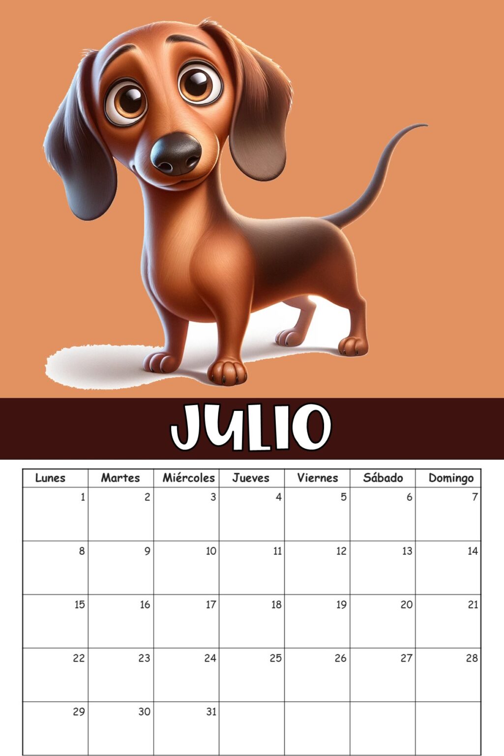 Calendario junio para rellenar y anotar - Imagenes Educativas