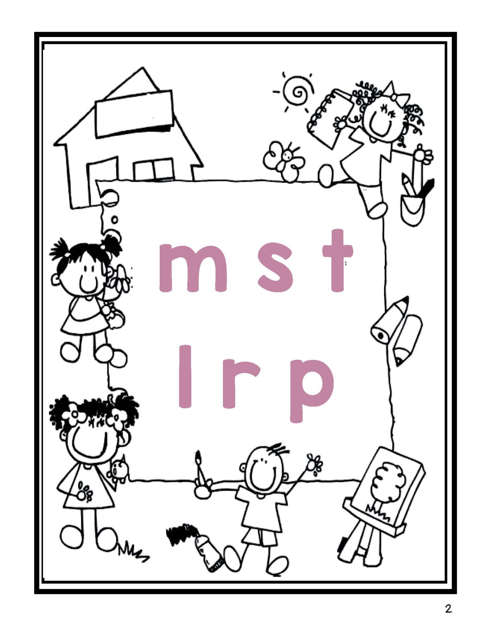 Cuaderno de dictado fácil. Letras m,s,t,l,r,p. - Imagenes Educativas