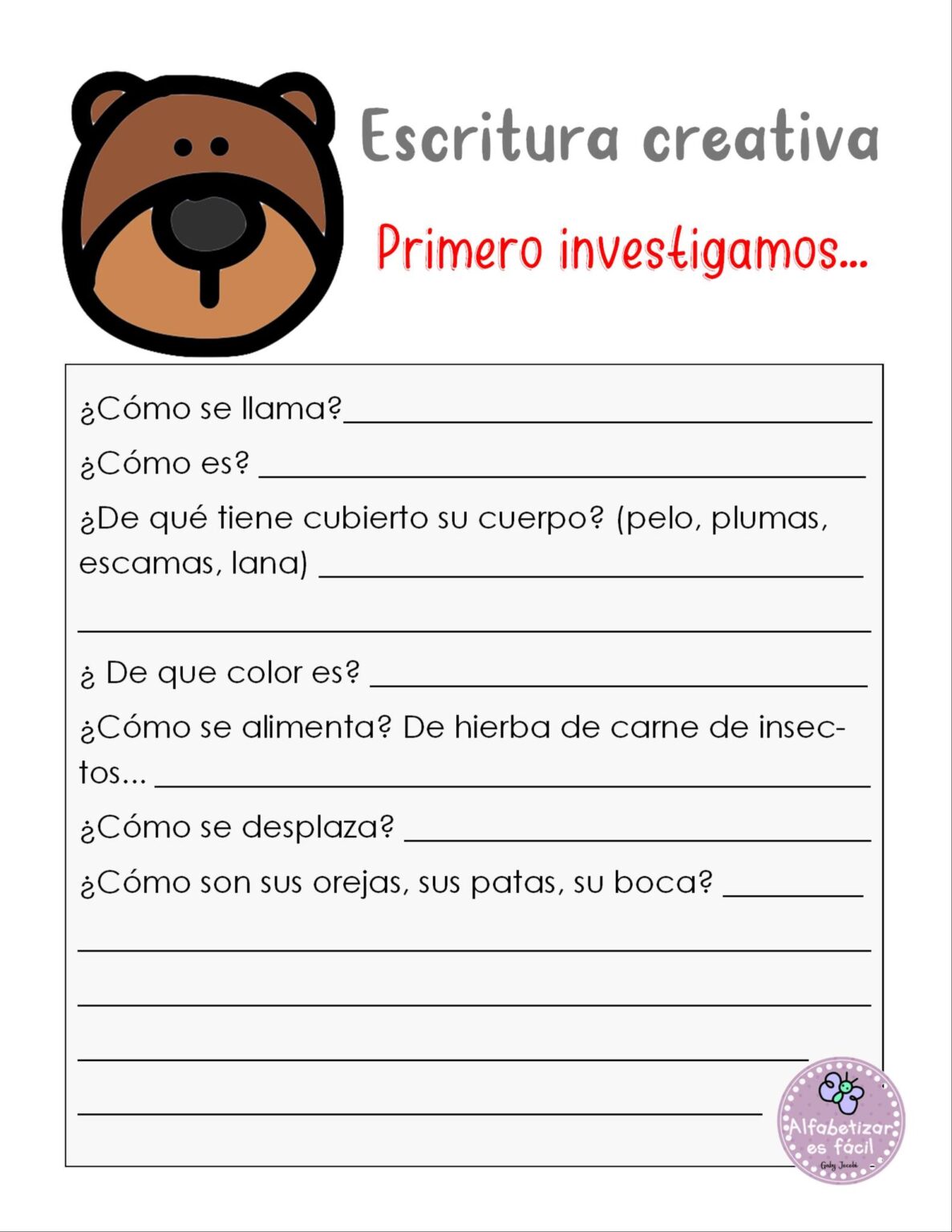 Cuaderno de Escritura Creativa - Imagenes Educativas