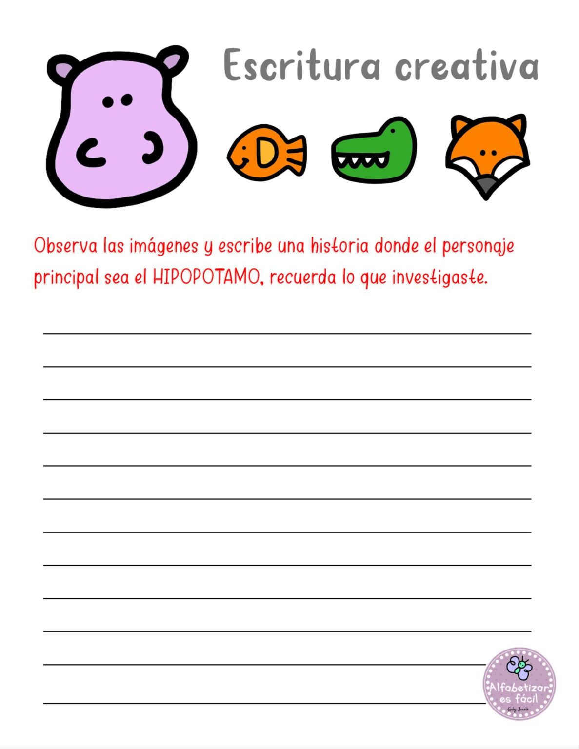 Cuaderno de escritura creativa (25) - Imagenes Educativas