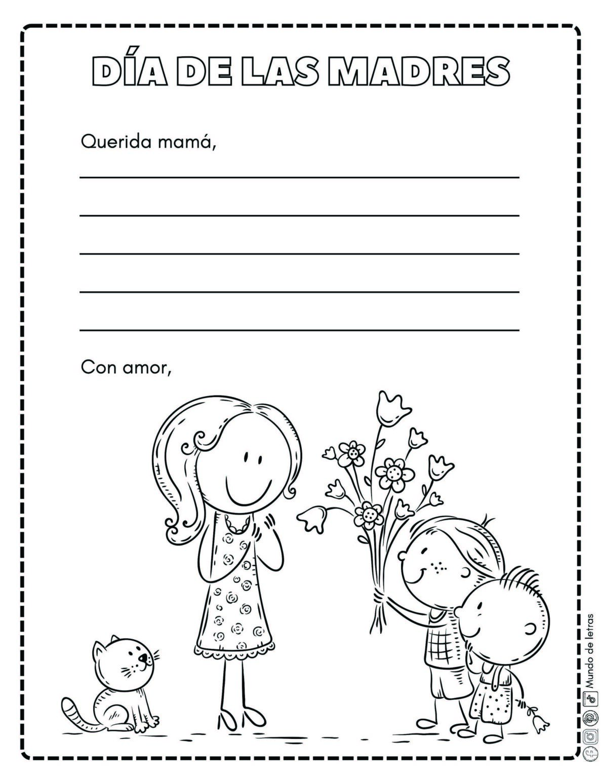 Fichas de actividades: El Día de la Madre - Imagenes Educativas