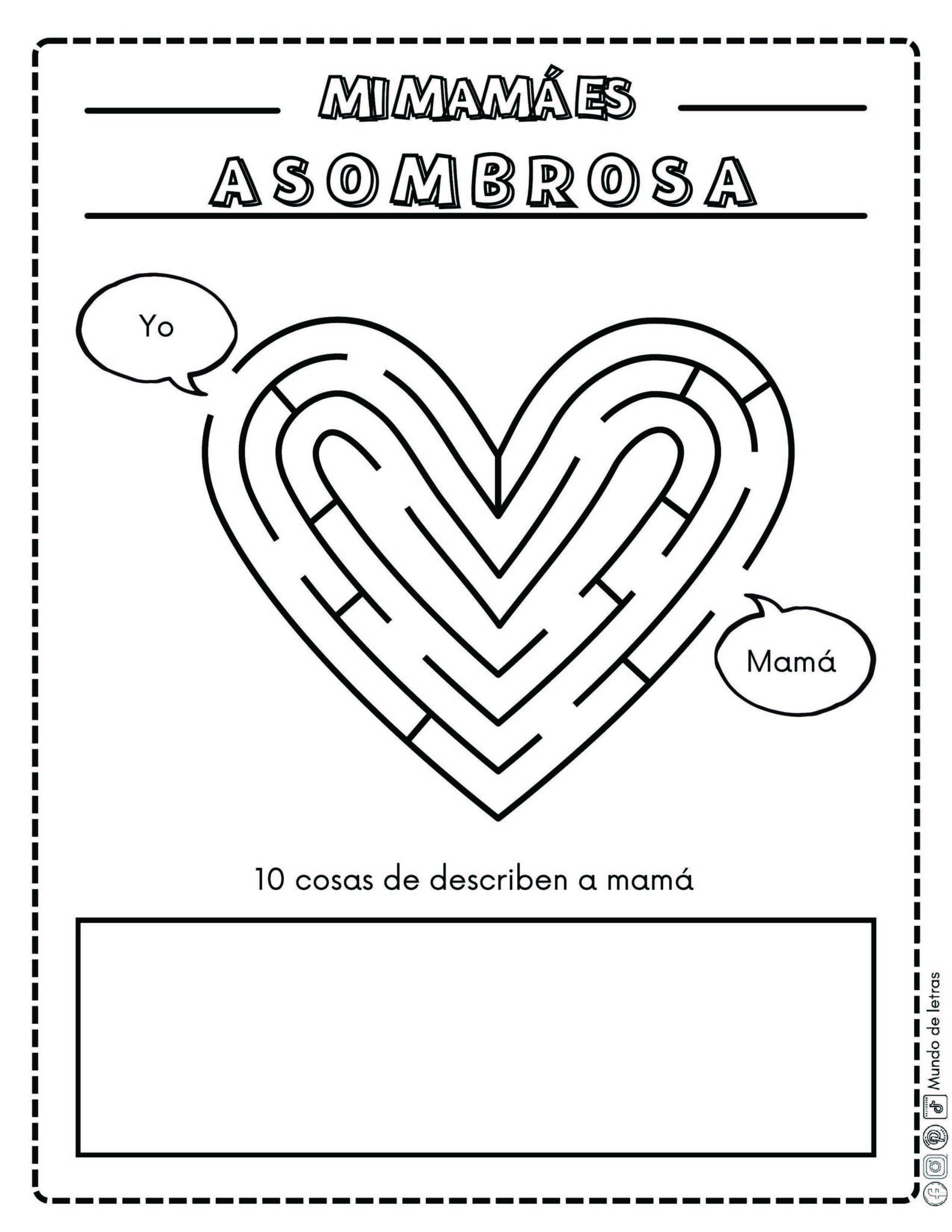 Fichas de actividades: El Día de la Madre - Imagenes Educativas