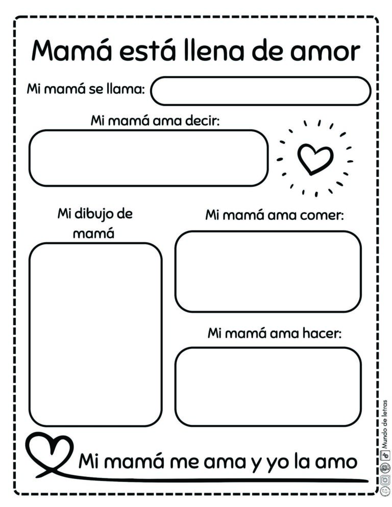 Fichas de actividades: El Día de la Madre - Imagenes Educativas