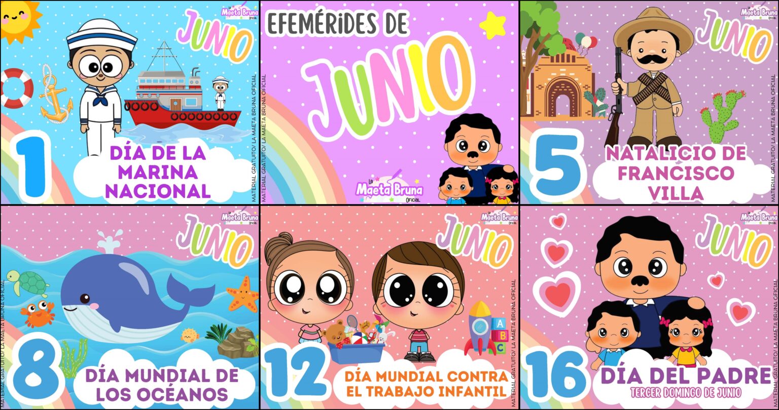 Efemérides Junio 2024 - Imagenes Educativas