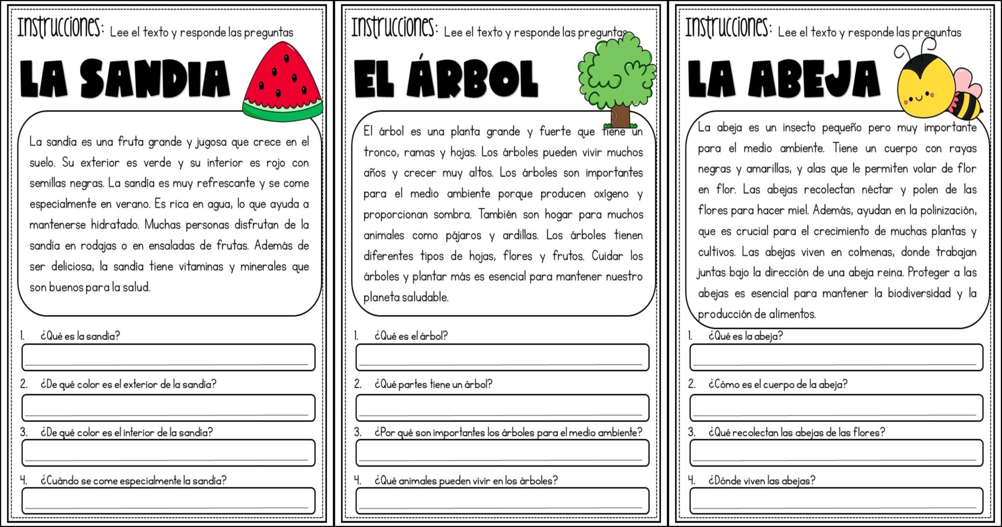 Lecturitas de comprensión Archivos - Imagenes Educativas