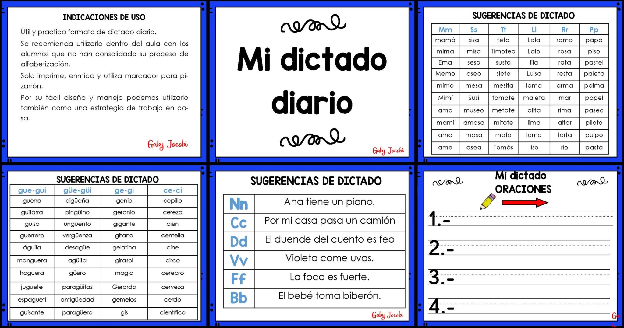 Mi dictado diario - Imagenes Educativas