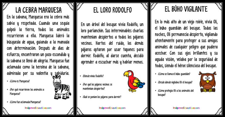 Preciosos textos infantiles de animalitos - Imagenes Educativas