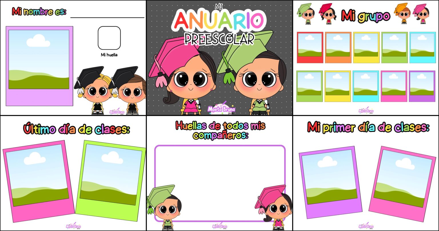 Anuario escolar fin de curso preescolar - Imagenes Educativas