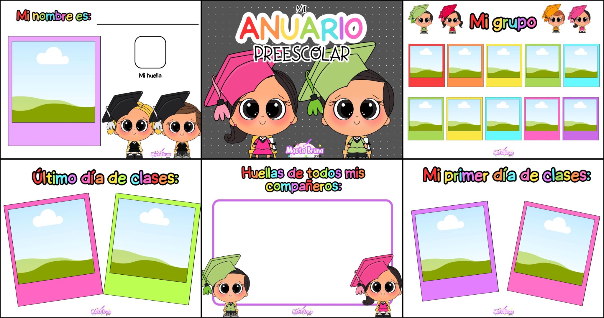 Anuario escolar fin de curso preescolar - Imagenes Educativas