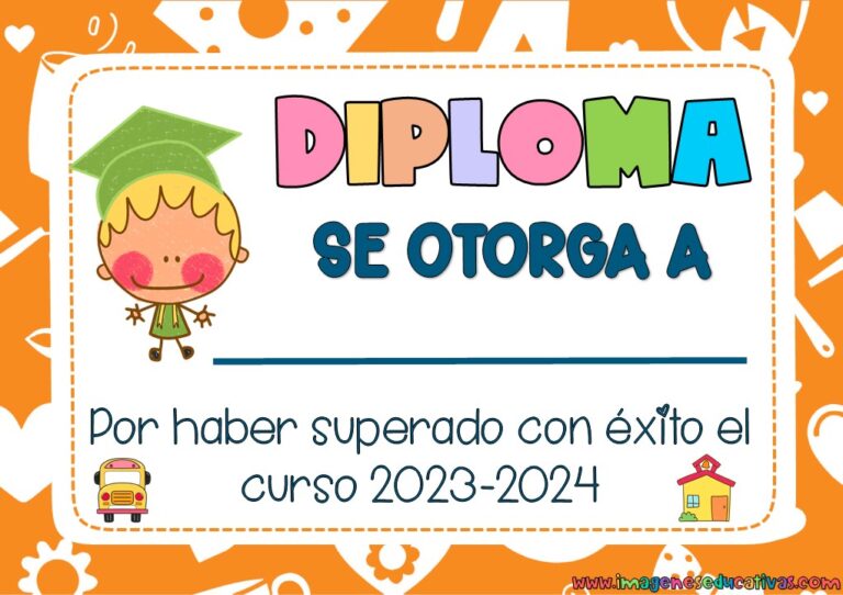Diplomas fin de curso - Imagenes Educativas