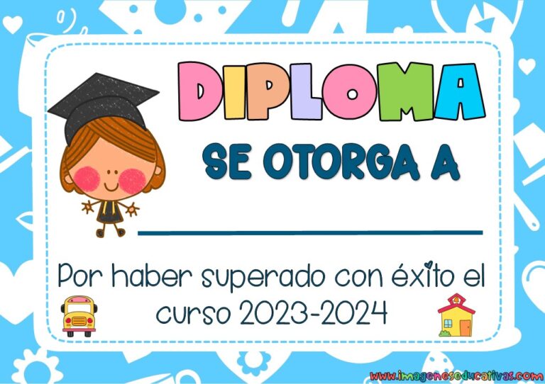 Diplomas fin de curso - Imagenes Educativas