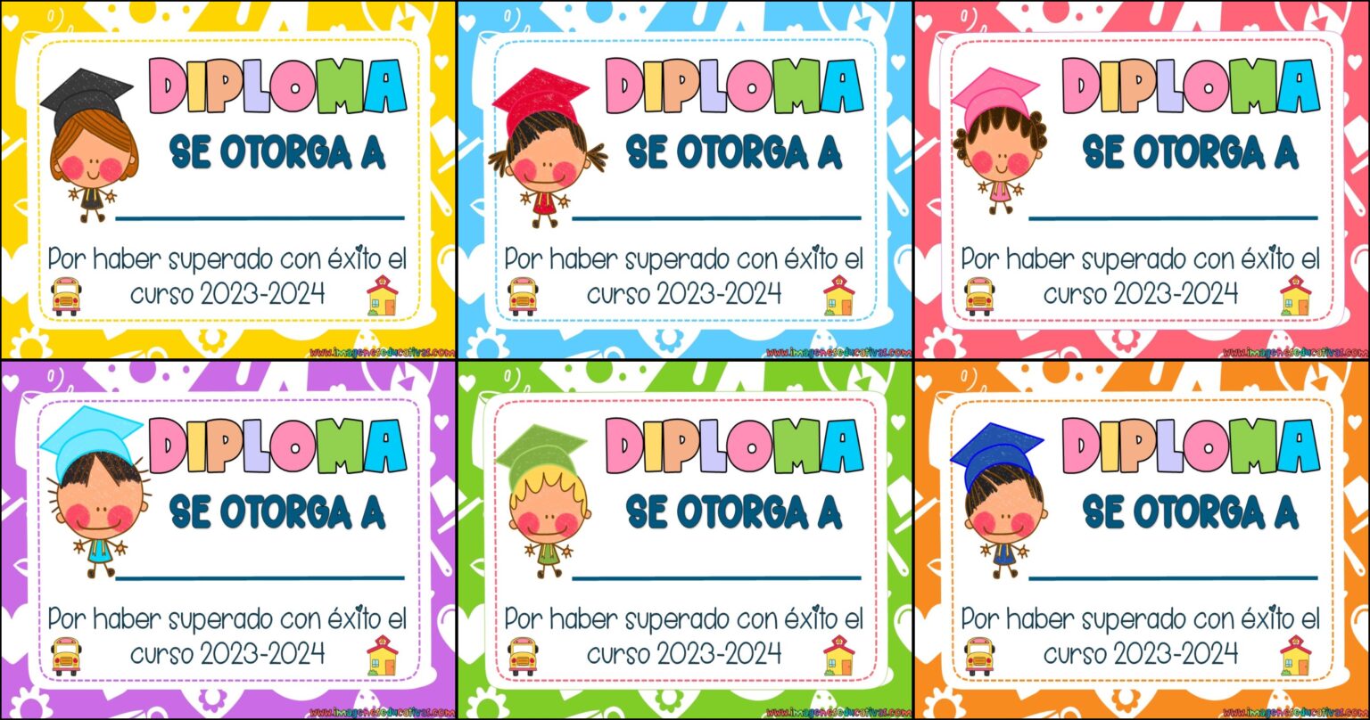 Diplomas fin de curso - Imagenes Educativas
