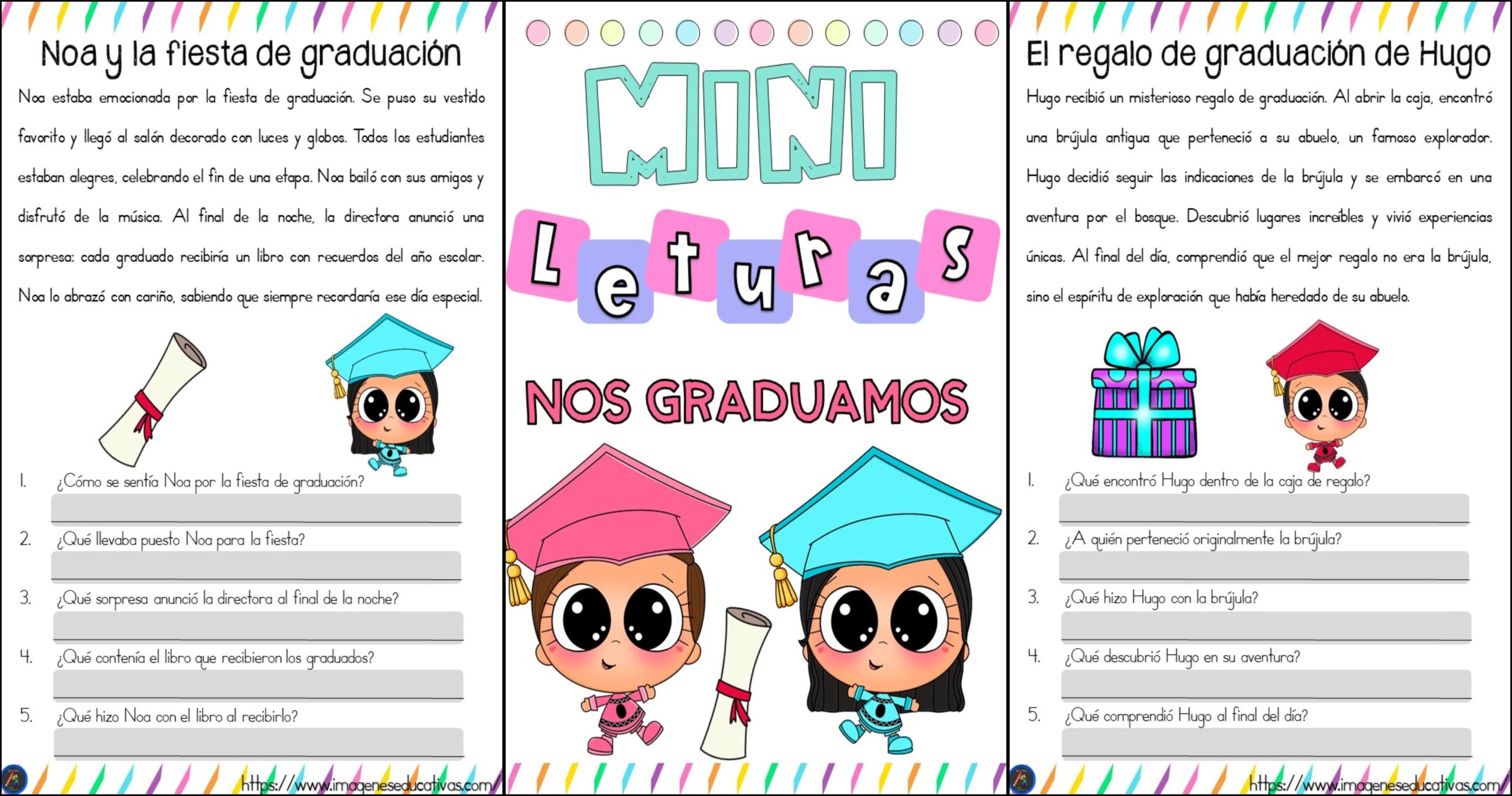Lecturitas comprensión lectora Nos Graduamos (1) - Imagenes Educativas