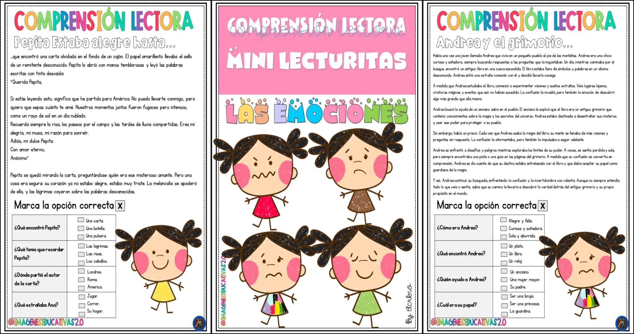 Mini lecturitas las emociones (1) - Imagenes Educativas